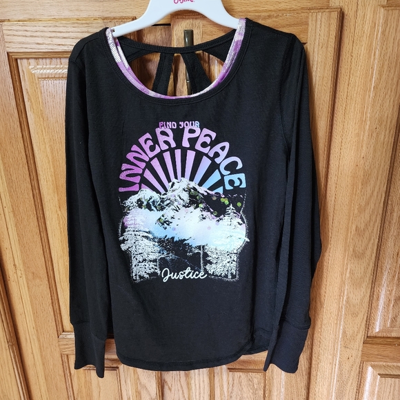 Justice | Shirts & Tops | Justice Collection Graphic Layered Top With ...
